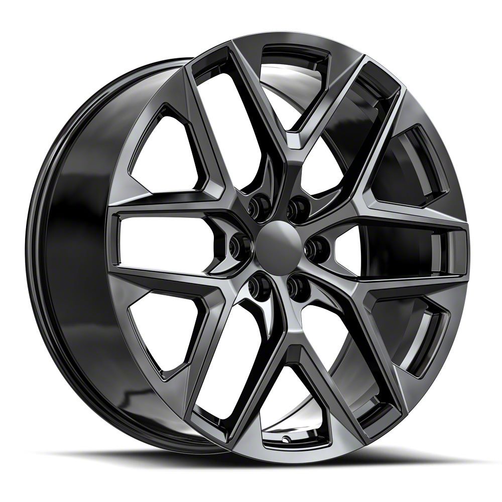 OE Revolution Titan C-39 Gloss Black 6-Lug Wheel; 24x10; 31mm Offset ...