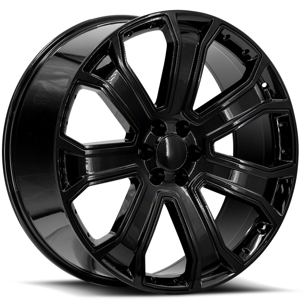 OE Revolution Titan G-06 Gloss Black 6-Lug Wheel; 24x10; 31mm Offset ...