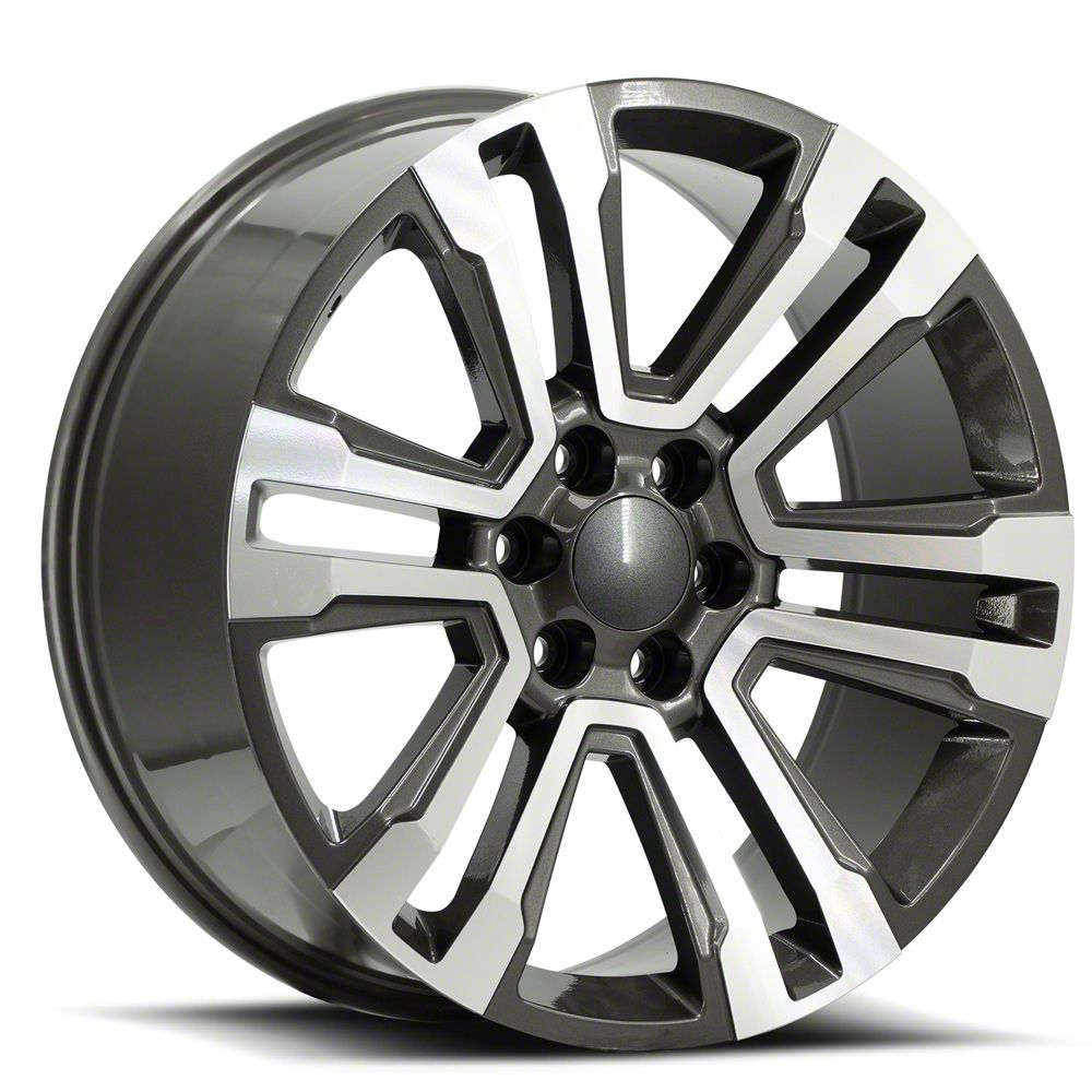 OE Revolution Titan G-10 Gunmetal and Machined 6-Lug Wheel; 28x10; 30mm ...