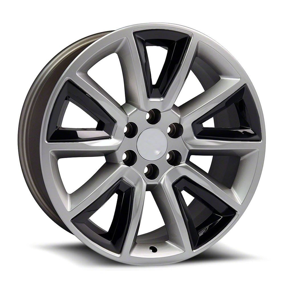 OE Revolution Titan XD C-08 Silver with Black Inserts 6-Lug Wheel; 22x9 ...