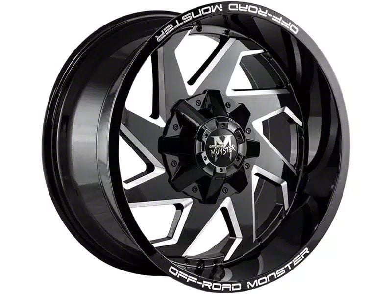 Off-Road Monster Jeep Grand Cherokee M09 Gloss Black Milled Wheel ...