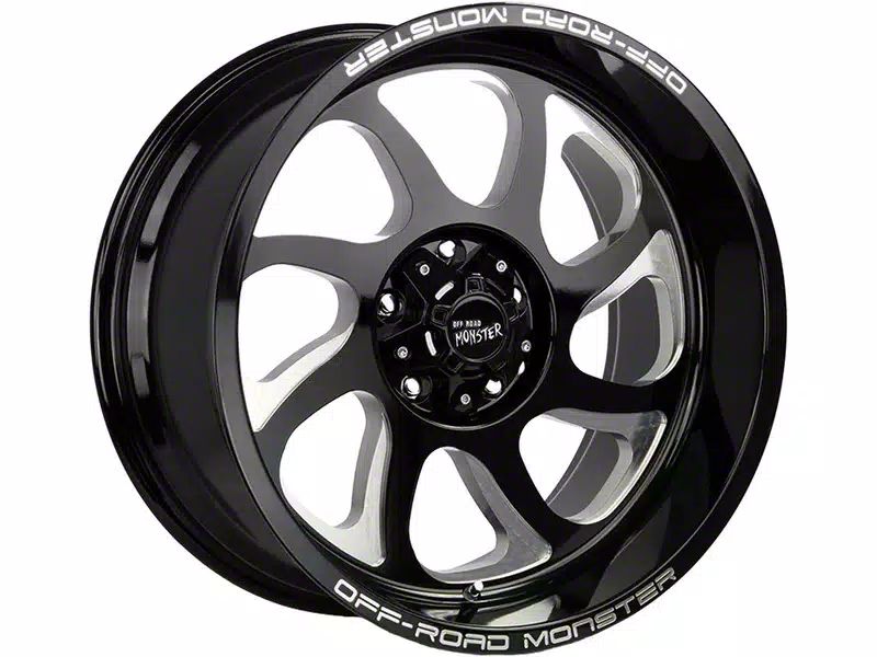 Off-Road Monster Jeep Grand Cherokee M22 Gloss Black Milled Wheel ...