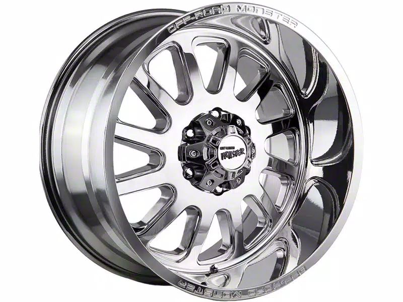 Off-Road Monster Jeep Wrangler M17 Chrome Wheel; 17x9; 0mm Offset ...