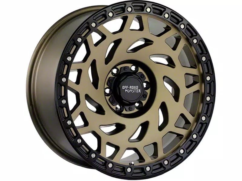 Off-Road Monster Titan M50 Bronze Black Ring 6-Lug Wheel; 20x9.5; -12mm ...