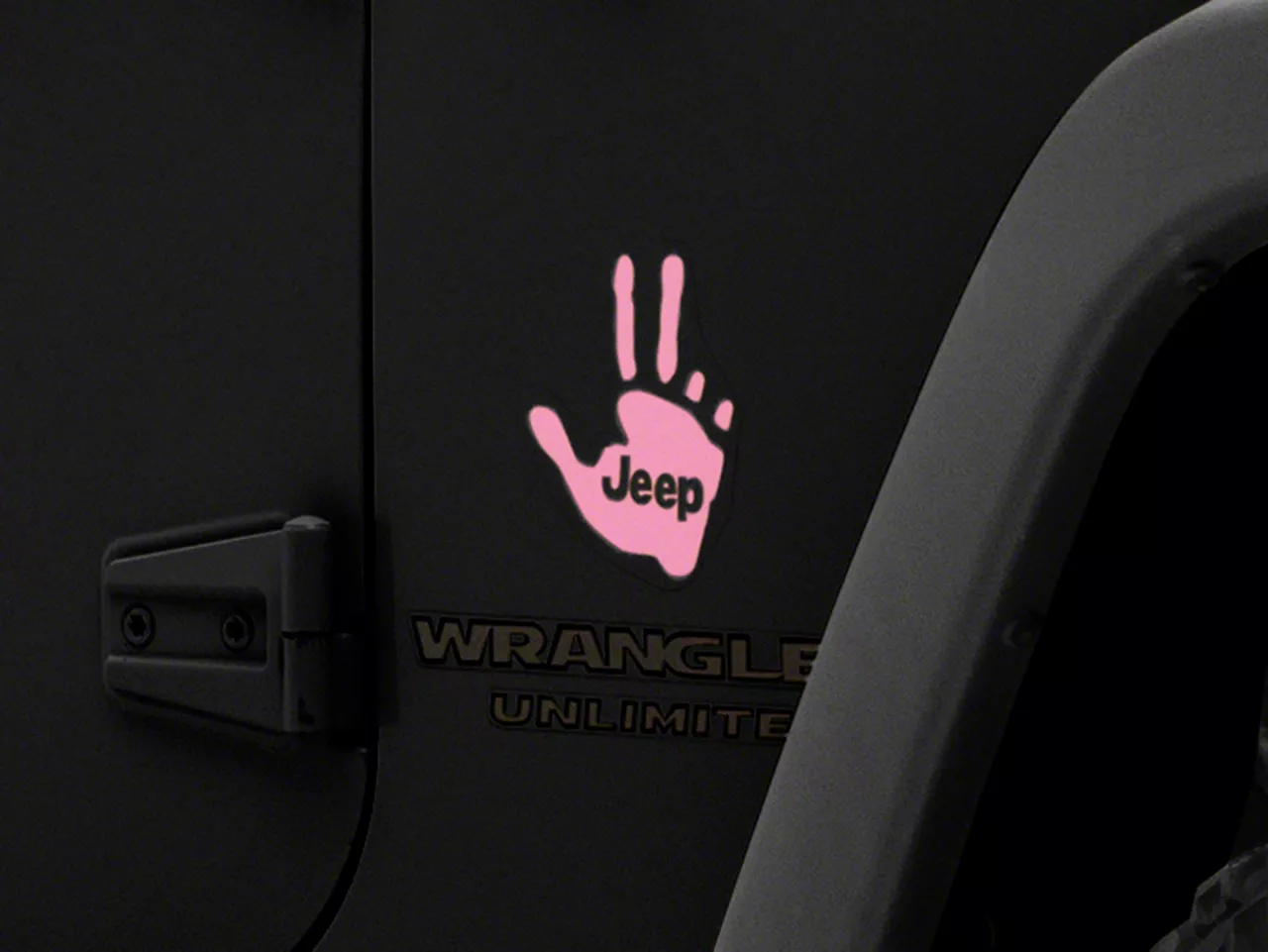 Jeep Licensed by RedRock Jeep Wrangler Jeep Peace Decal; Pink J174007 ...