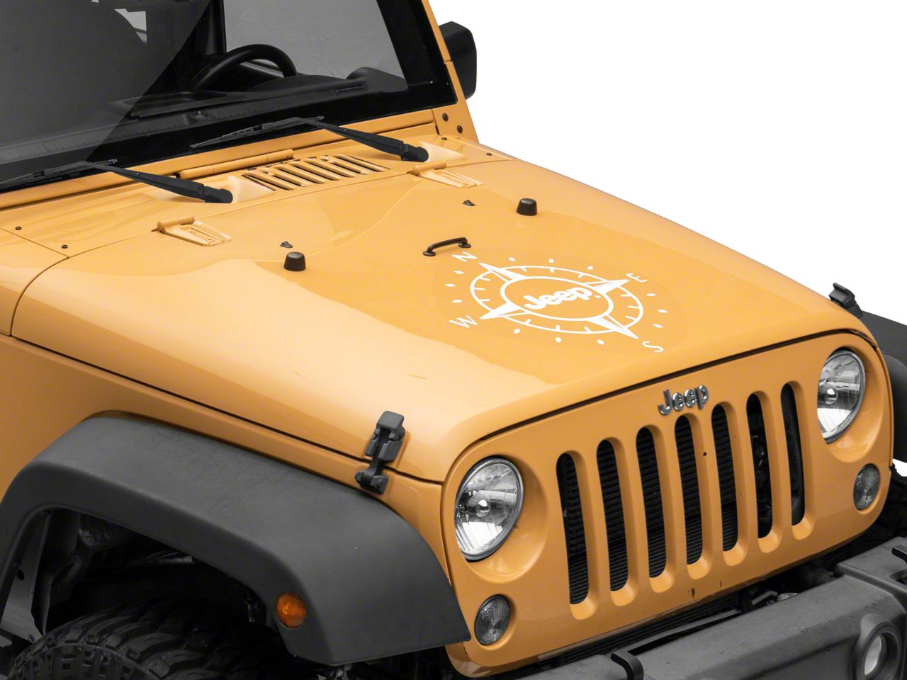 Jeep Licensed by RedRock Jeep Wrangler Compass Decal with Jeep Logo ...