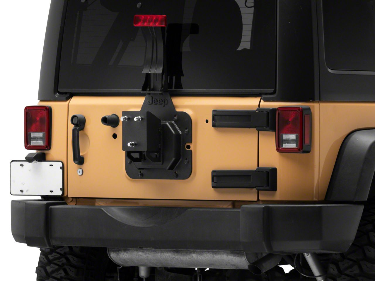 Jeep Licensed by RedRock Jeep Wrangler HD Spare Tire Mount with Jeep ...