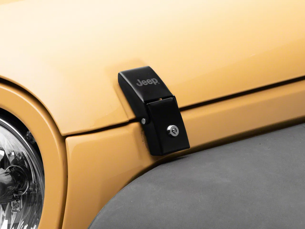 Jeep Licensed by RedRock Jeep Wrangler Hood Lock Kit with Jeep Logo ...
