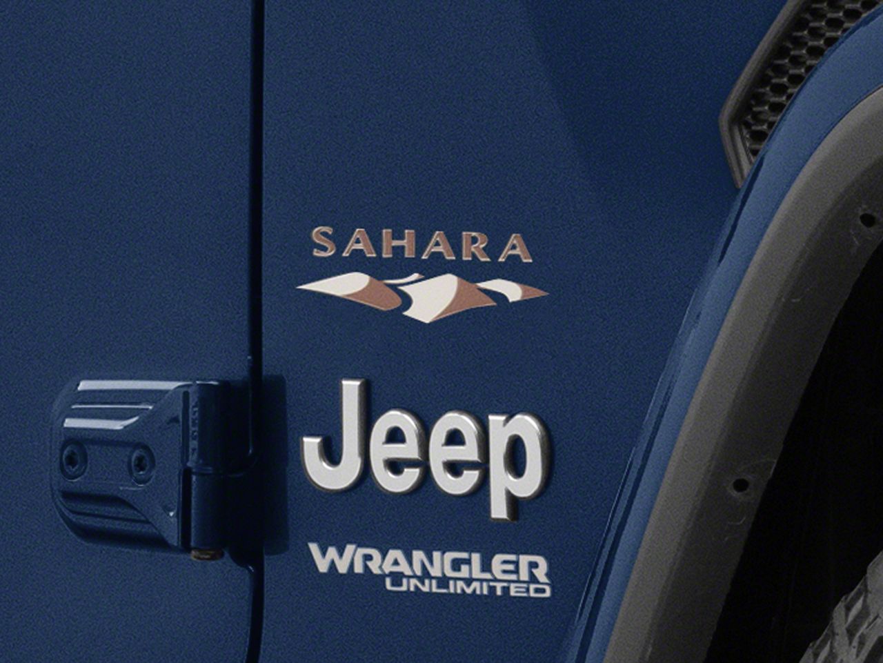 Jeep Licensed by RedRock Jeep Wrangler Sahara Logo; Dark J181434 (87-18 ...