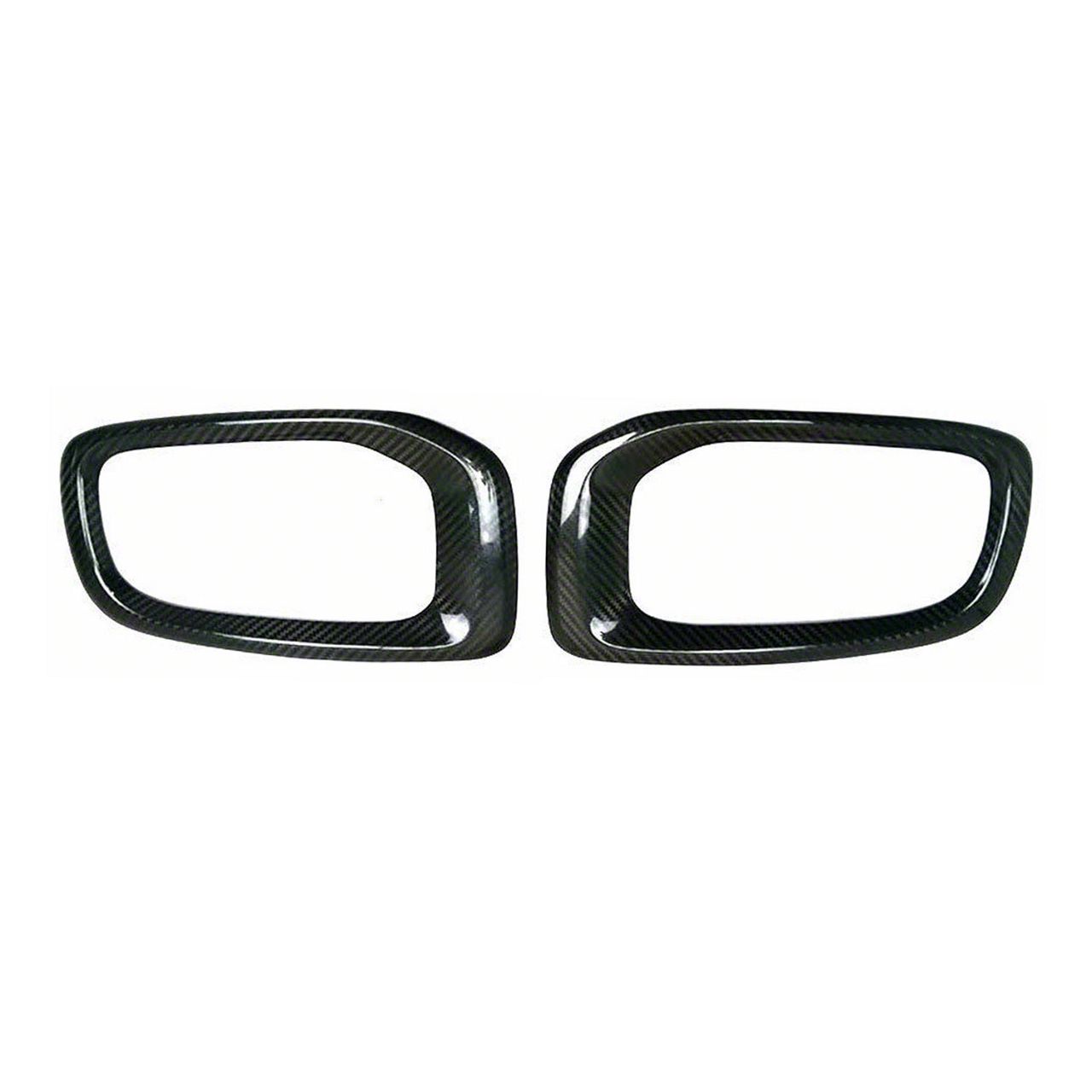 OMAC Jeep Renegade Fog Light Bezel Covers; Carbon Fiber Black 1708103C ...