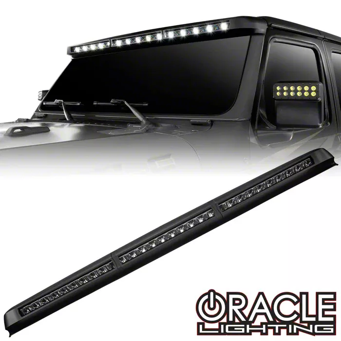 Oracle Jeep Gladiator Integrated Windshield Roof LED Light Bar System ...