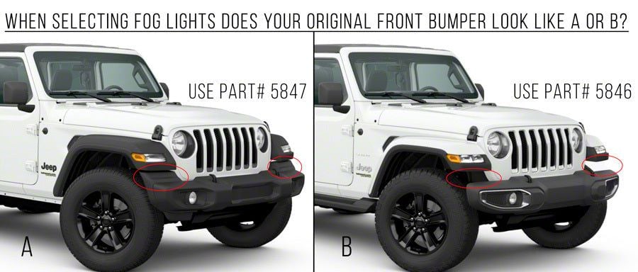 Oracle Jeep Wrangler High Performance 20W LED Fog Lights with White ...