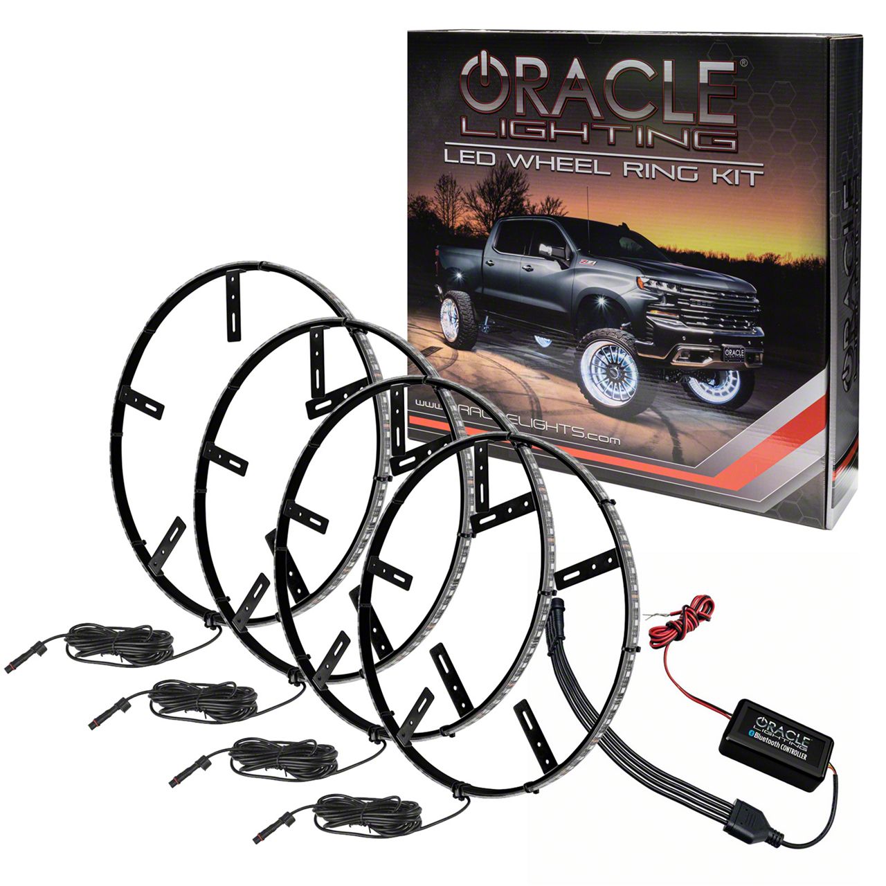Oracle Tacoma LED Illuminated Wheel Rings; ColorSHIFT 4215-332 ...