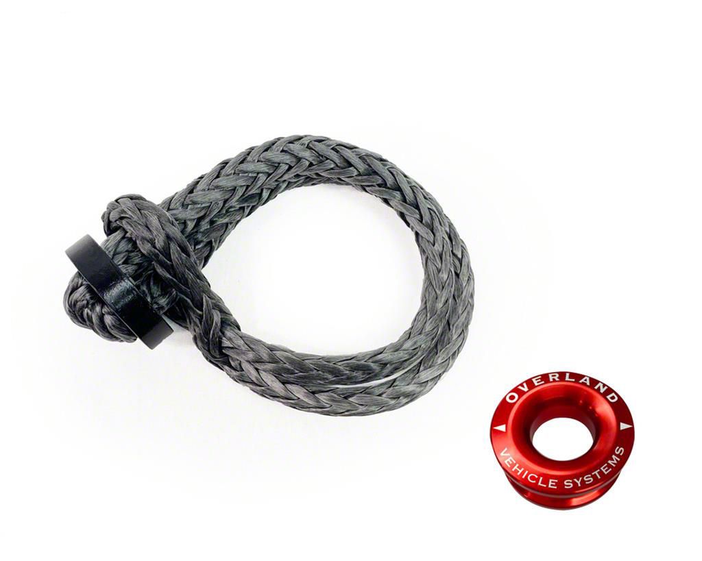 Overland Vehicle Systems Jeep Wrangler 7/16-Inch Soft Shackle and ...
