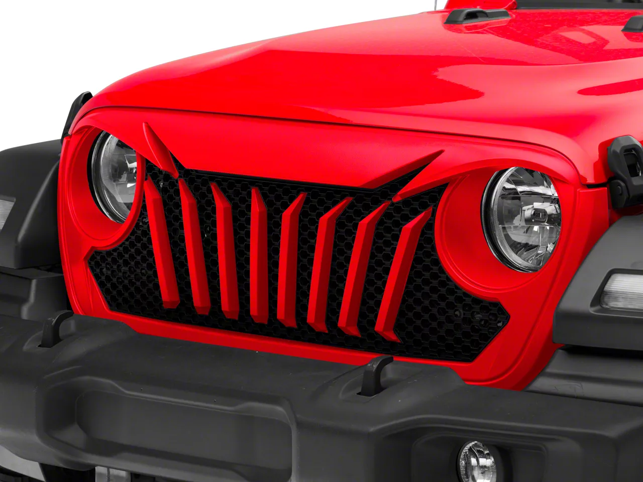 Jeep Wrangler Titus Grille; Unpainted (18-26 Jeep Wrangler JL) - Free ...