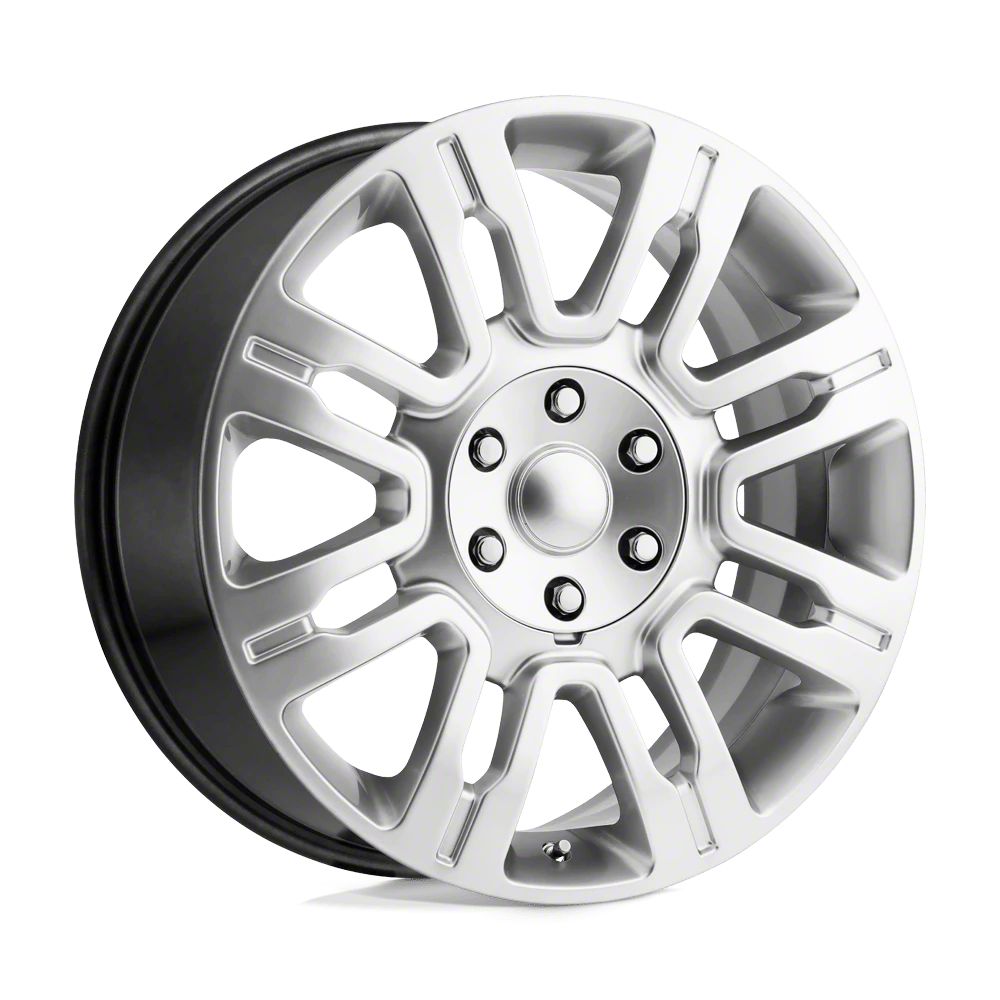 Bronco PR167 Hyper Silver 6-Lug Wheel; 20x8.5; 44mm Offset (22-26 ...