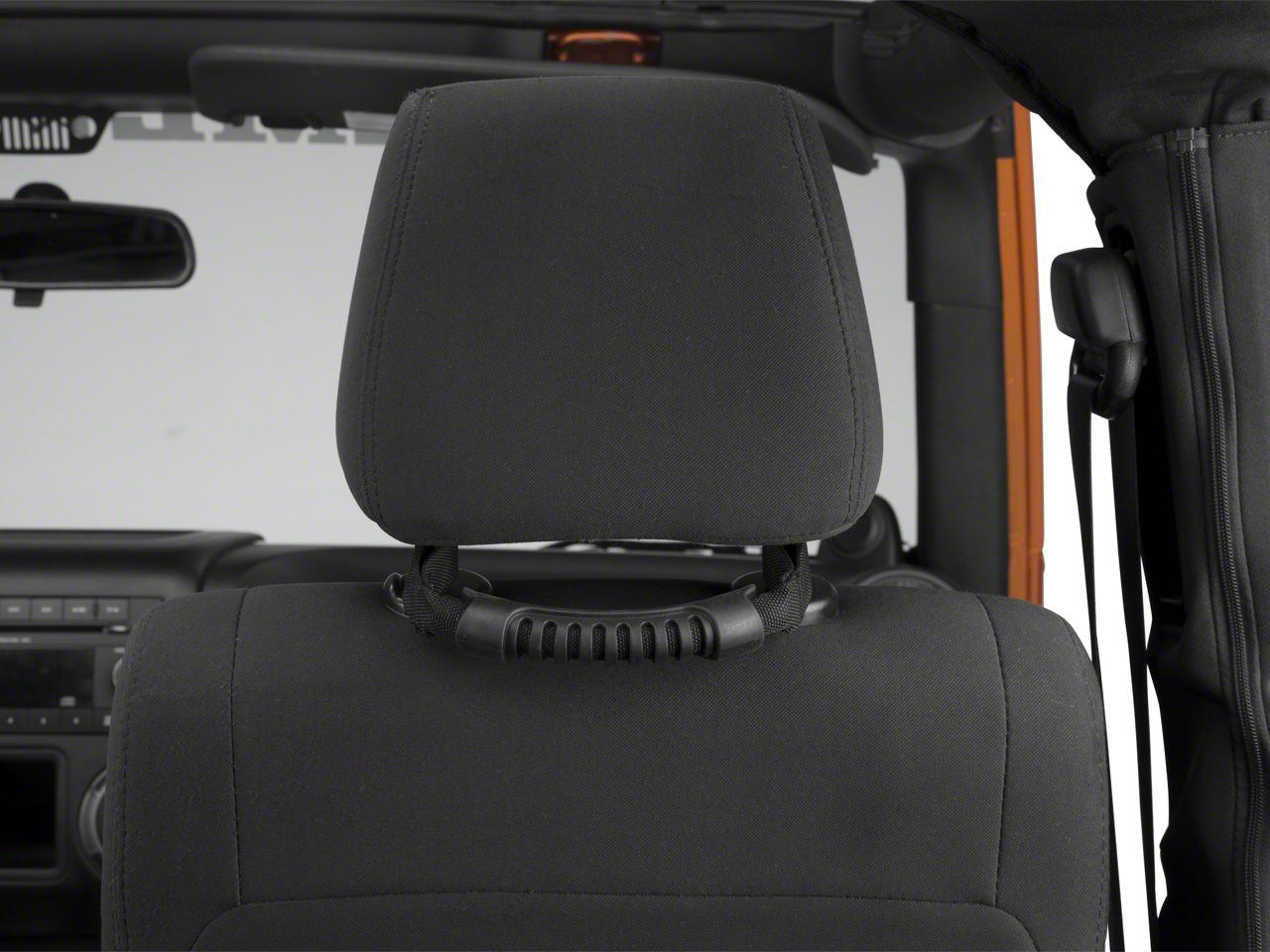 Poison Spyder Jeep Gladiator Rear Headrest Grab Handles; Black 57-63 ...