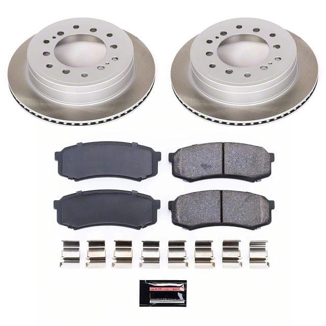PowerStop Toyota 4-Runner Semi-Coated 6-Lug Brake Rotor and Pad Kit ...