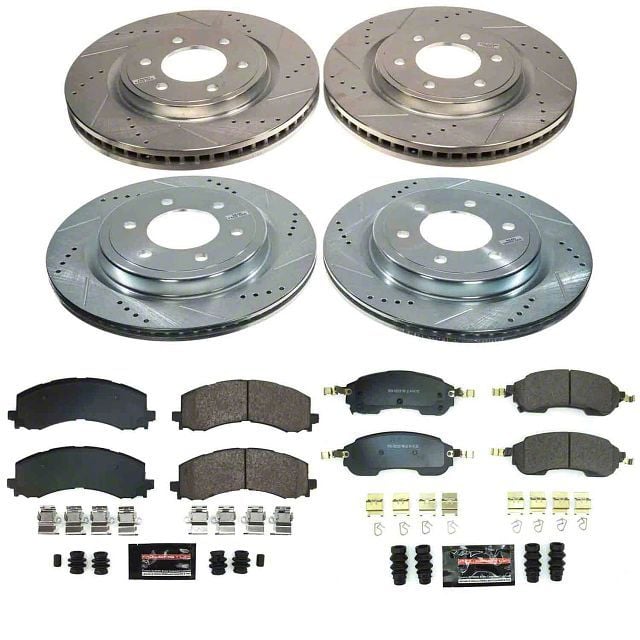 PowerStop Bronco Z23 Evolution Sport 6-Lug Brake Rotor and Pad Kit ...