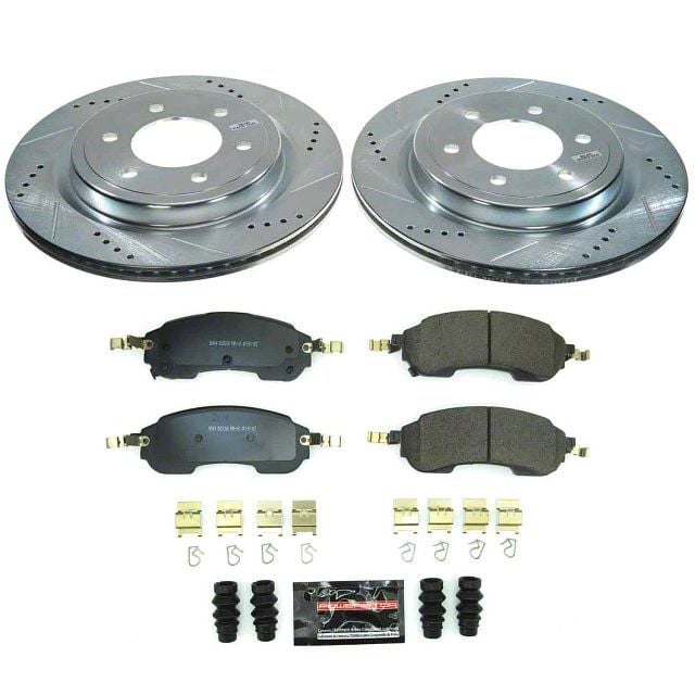 PowerStop Bronco Z23 Evolution Sport 6-Lug Brake Rotor and Pad Kit ...