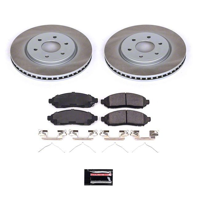 PowerStop Frontier Semi-Coated 6-Lug Brake Rotor and Pad Kit; Front ...