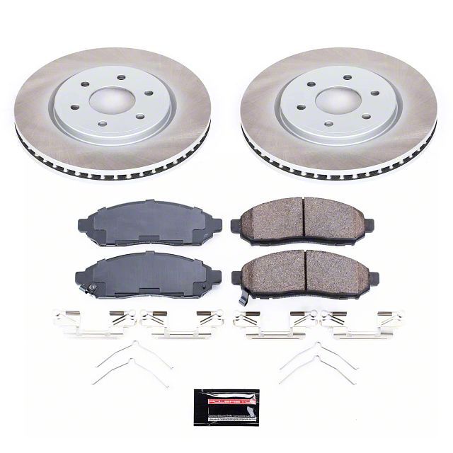 PowerStop Frontier Semi-Coated 6-Lug Brake Rotor and Pad Kit; Front ...