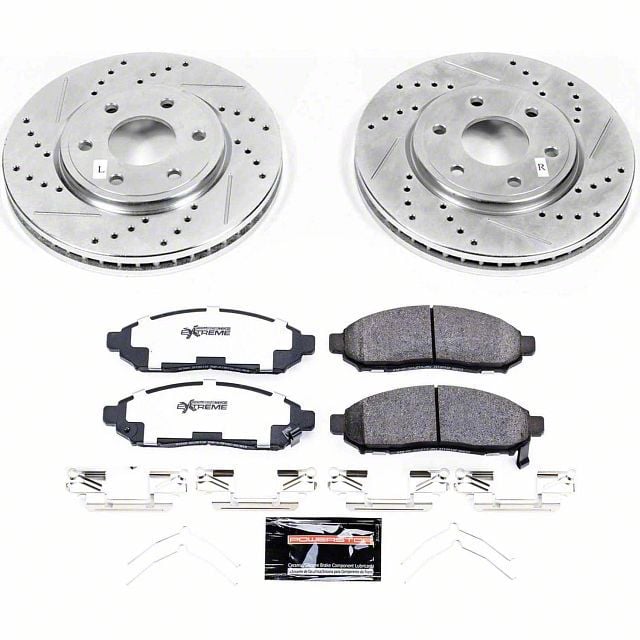 PowerStop Frontier Z36 Extreme Truck and Tow 6-Lug Brake Rotor and Pad ...