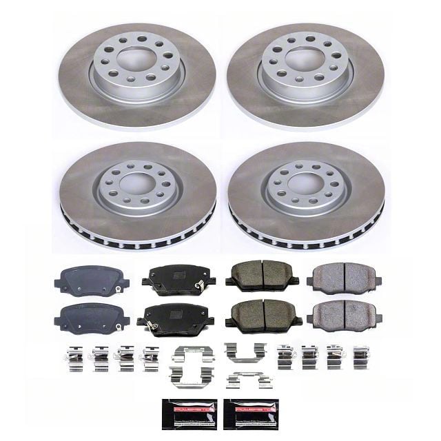 PowerStop Jeep Renegade Semi-Coated 5-Lug Brake Rotor and Pad Kit ...