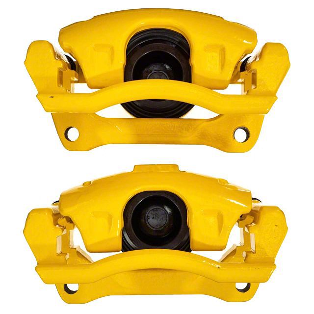 PowerStop Jeep Wrangler Performance Front Brake Calipers; Yellow ...