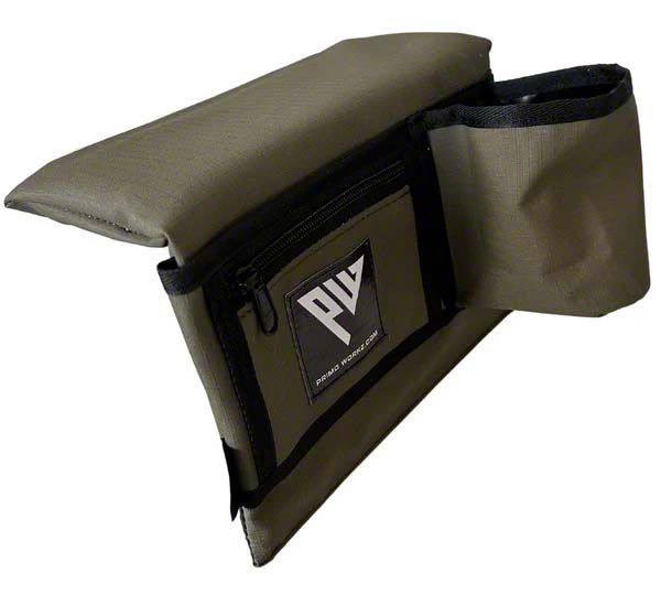 Primo Workz Jeep Wrangler Armrest with Cupholder; Olive Ripstop; Driver ...
