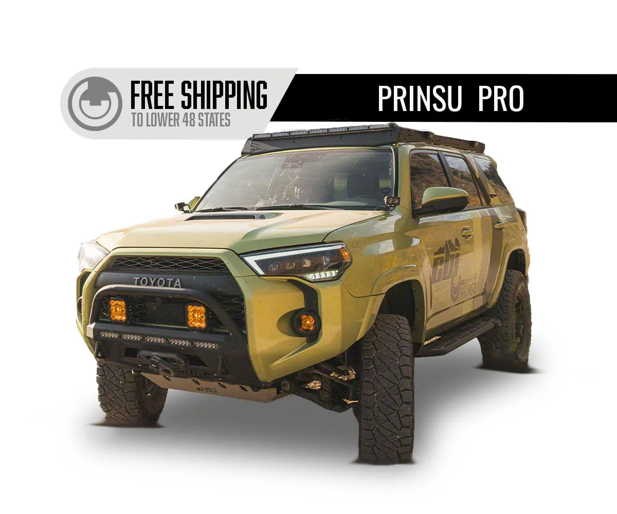 Prinsu Toyota 4-Runner Pro Full Roof Rack with 40-Inch LED Light Bar ...