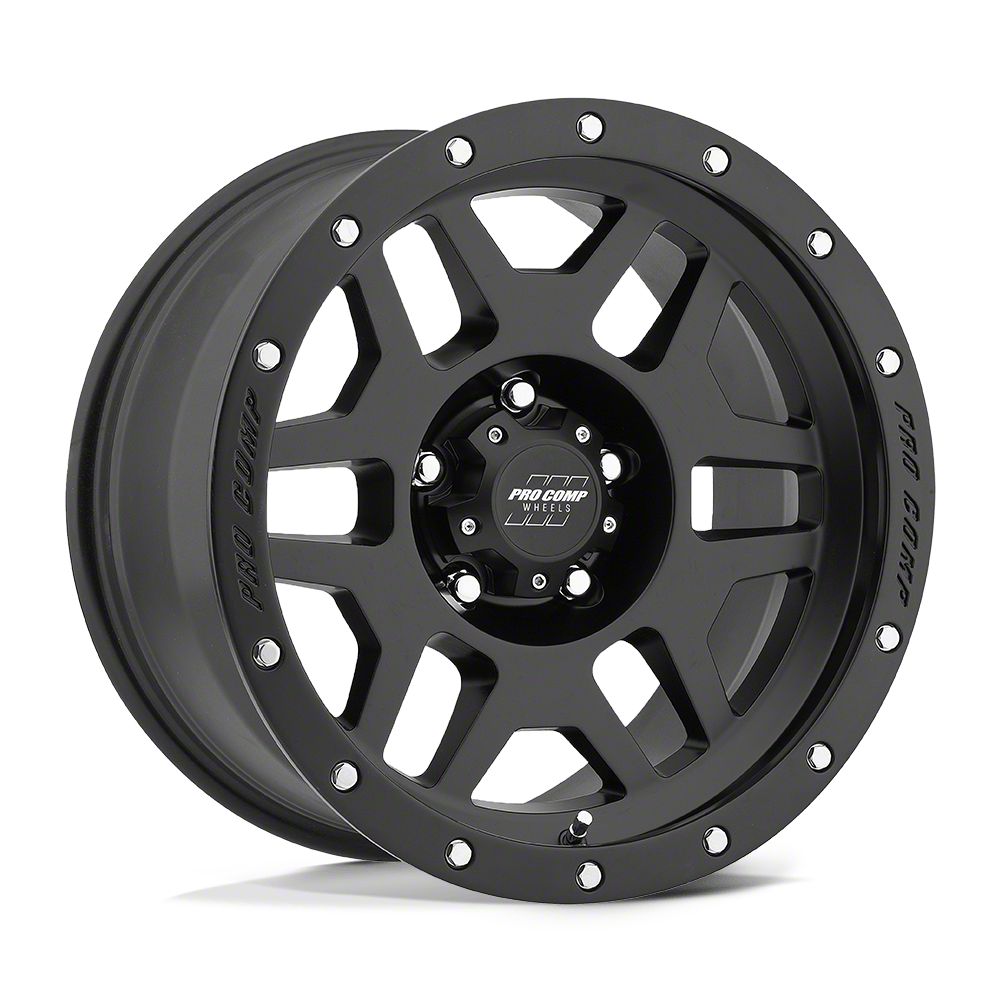 Pro Comp Wheels Toyota 4-Runner Phaser Satin Black 6-Lug Wheel; 17x9 ...
