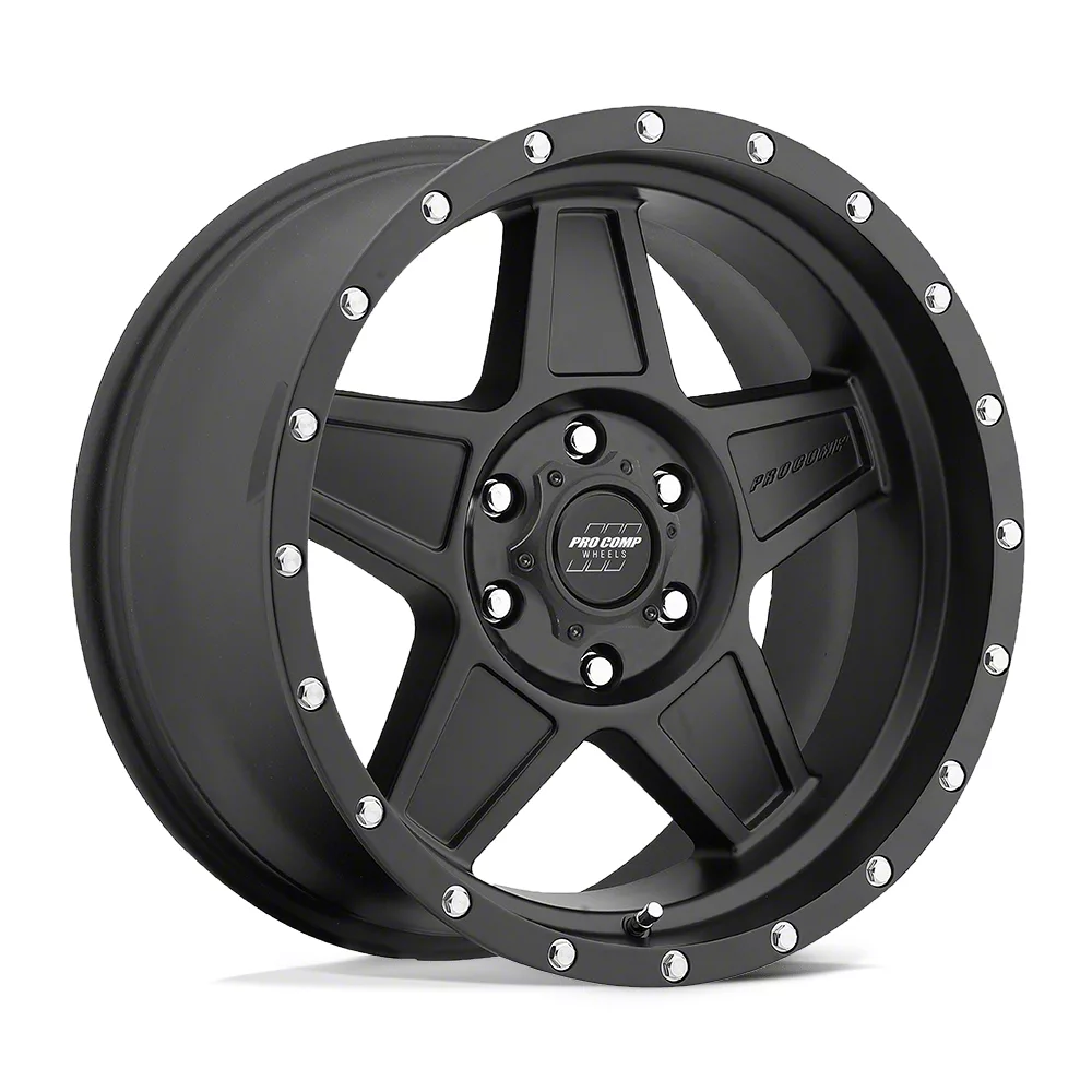Pro Comp Wheels Jeep Wrangler Predator Satin Black Wheel; 18x9; 0mm ...