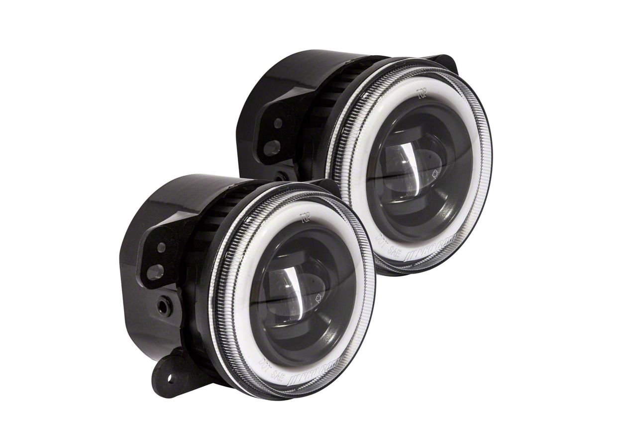 Pro Comp Jeep Wrangler LED Fog Lights; Clear EXP76504P (07-18 Jeep ...