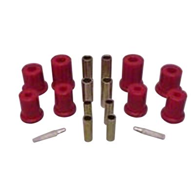 Pro Comp Suspension Jeep Wrangler Rear Leaf Spring Bushings; Red 69251 ...