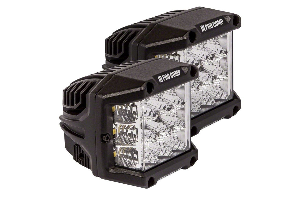 Pro Comp Tacoma 75W Wide Angle Cube LED Lights; Combo Spot/Flood Beam ...