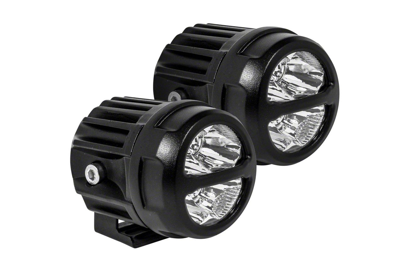Pro Comp Tundra 2x2 Round LED Lights; Spot Beam EXP76412P (Universal ...