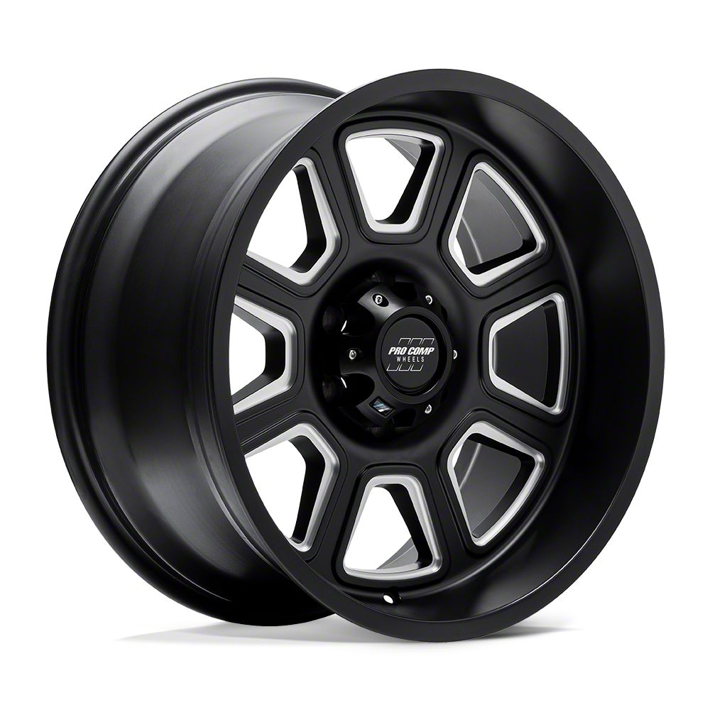 Pro Comp Wheels Toyota 4-Runner Gunner Satin Black Milled 6-Lug Wheel ...