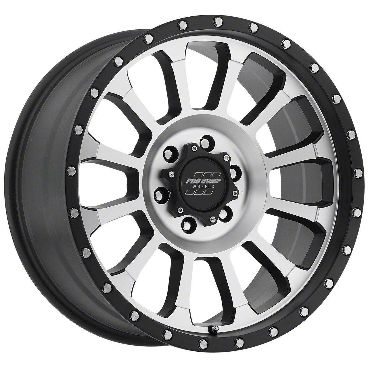Pro Comp Wheels Toyota 4-Runner Rockwell Black Machined 6-Lug Wheel ...