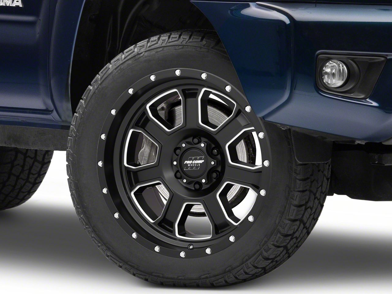 Pro Comp Wheels Toyota 4-Runner Sledge Satin Black Milled 6-Lug Wheel ...