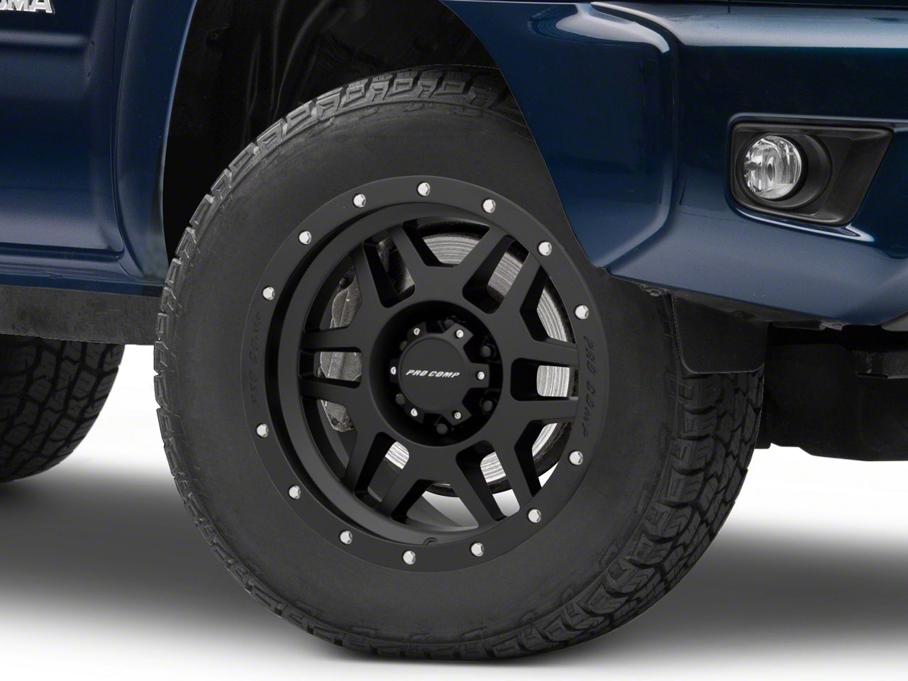Pro Comp Wheels Tacoma Phaser Satin Black 6-Lug Wheel - 18x9; 12mm ...