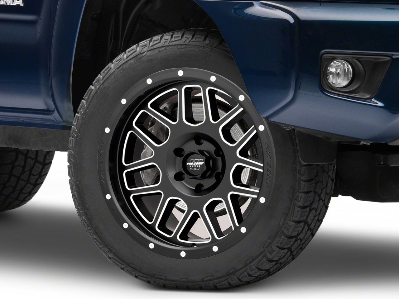 Pro Comp Wheels Tacoma Vertigo Satin Black Milled 6-Lug Wheel - 20x9 ...