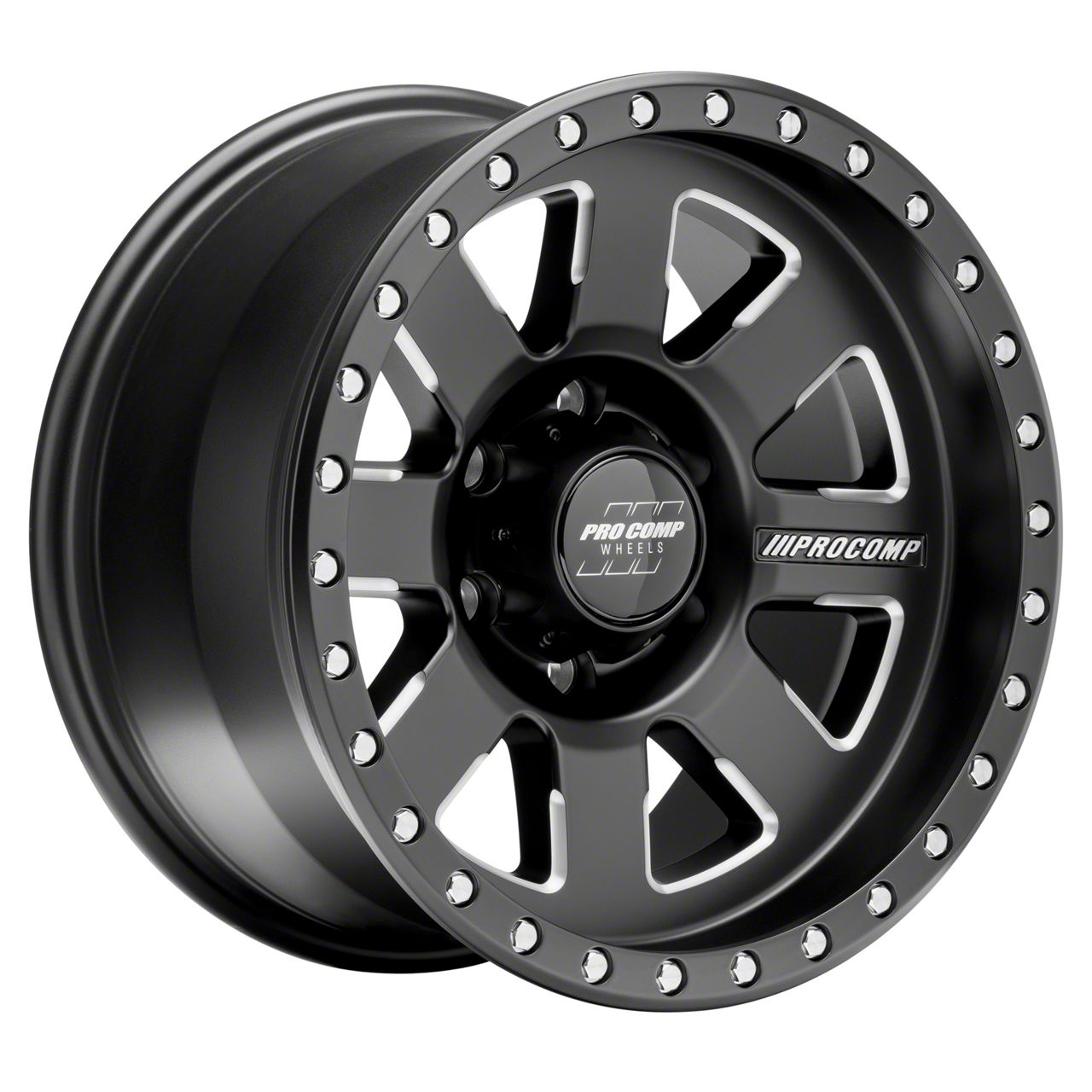 Pro Comp Wheels Tacoma Trilogy Pro Satin Black 6-Lug Wheel; 17x9; -6mm ...