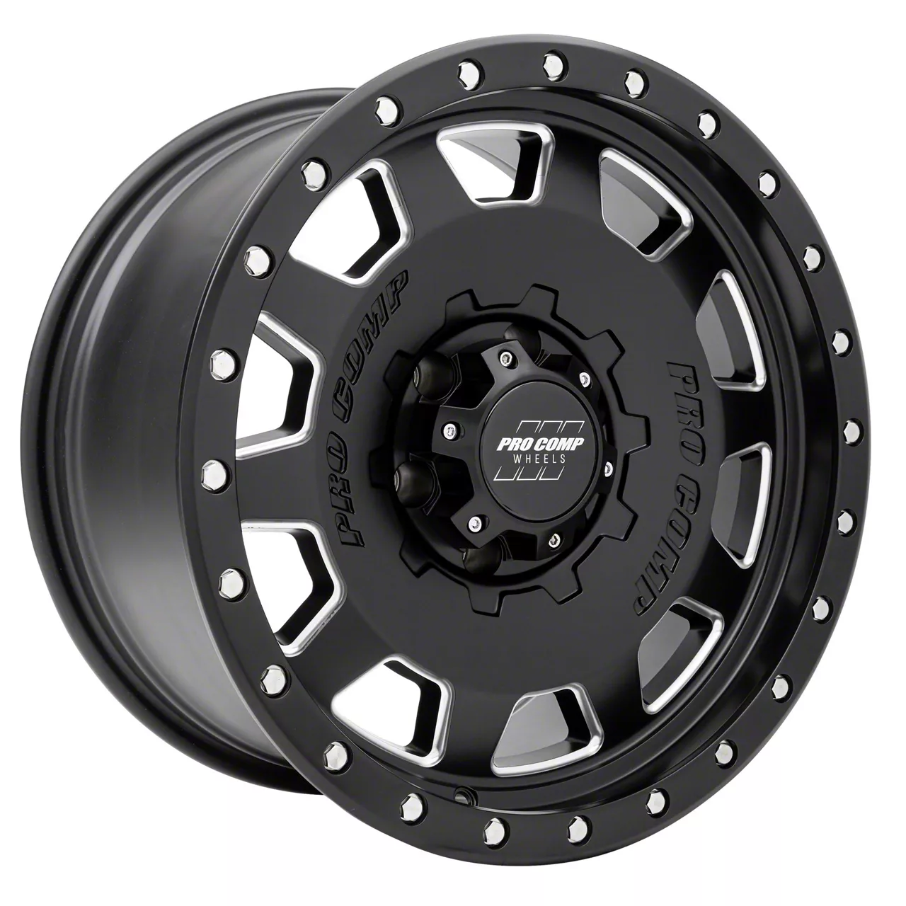 Pro Comp Wheels Tacoma Hammer Satin Black Milled 6-Lug Wheel; 18x9; 0mm ...