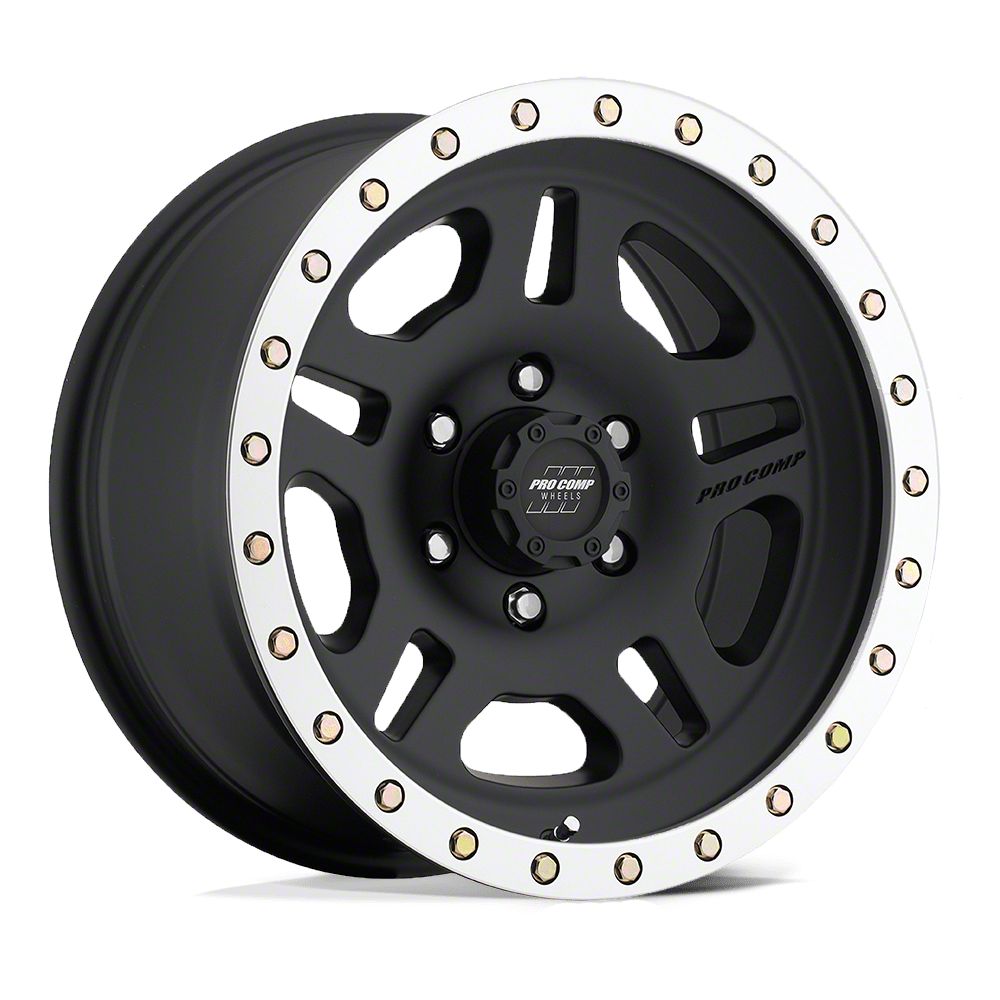 Pro Comp Wheels Toyota 4-Runner La Paz Satin Black Machined 6-Lug Wheel ...