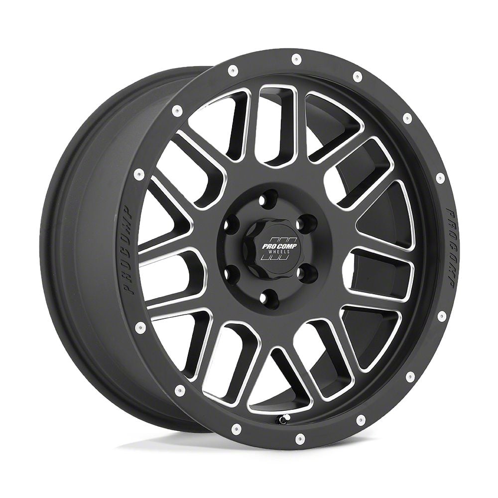 Pro Comp Wheels Toyota 4-Runner Vertigo Satin Black Milled 6-Lug Wheel ...