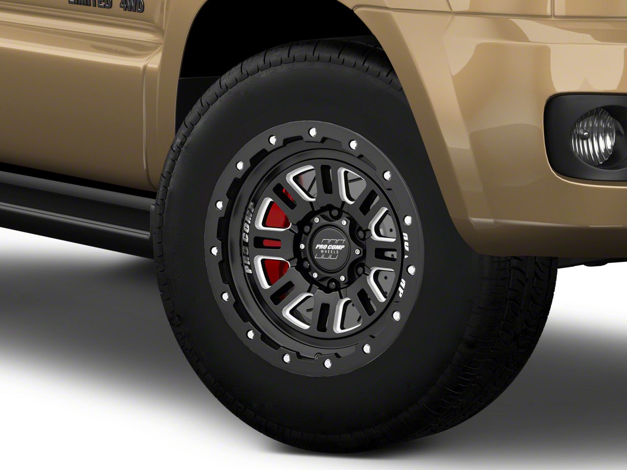 Pro Comp Wheels Toyota 4-Runner Cognos Satin Black Milled 6-Lug Wheel ...