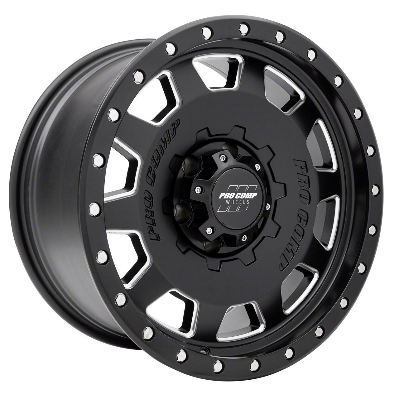 Pro Comp Wheels Toyota 4-Runner Hammer Satin Black Milled 6-Lug Wheel ...