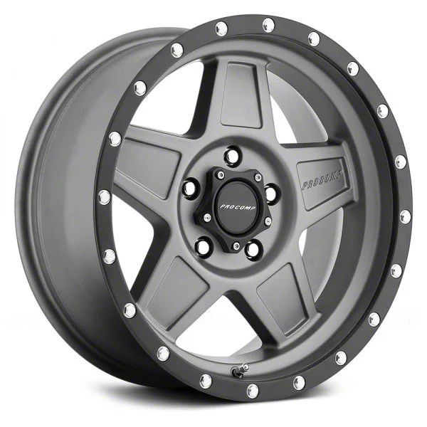 Pro Comp Wheels Toyota 4-Runner Predator Dark Gray with Black Lip 6-Lug ...