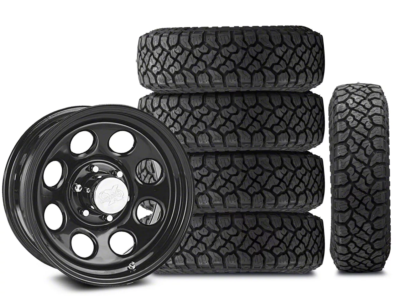 Bronco 17x9 Pro Comp Wheels Rock Crawler & 33in Kenda All-Terrain ...